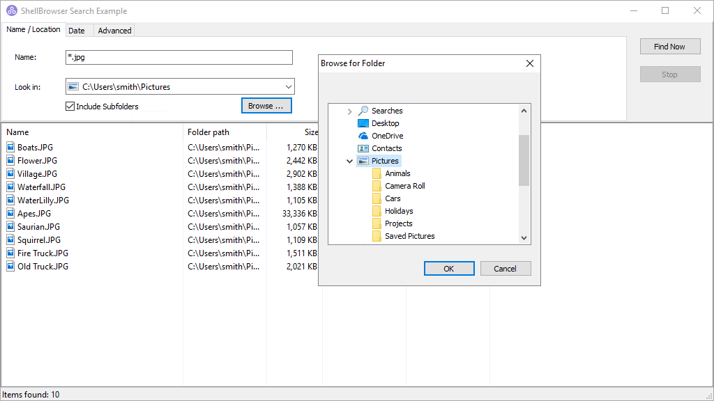 ShellBrowser Delphi Sample Projects | JAM Software