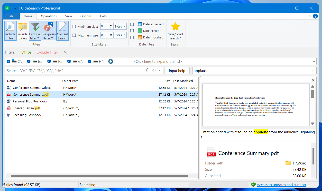 Neue Funktion: Volltreffer-Highlights | JAM Software