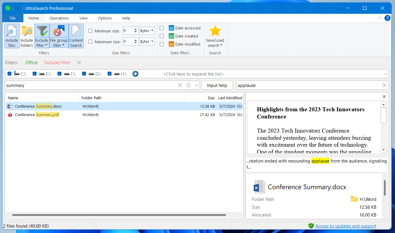 Neue Funktion: Volltreffer-Highlights | JAM Software